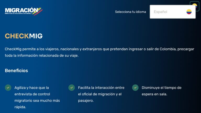 Compilare il Check-Mig: è obbligatorio per viaggi in Colombia?
